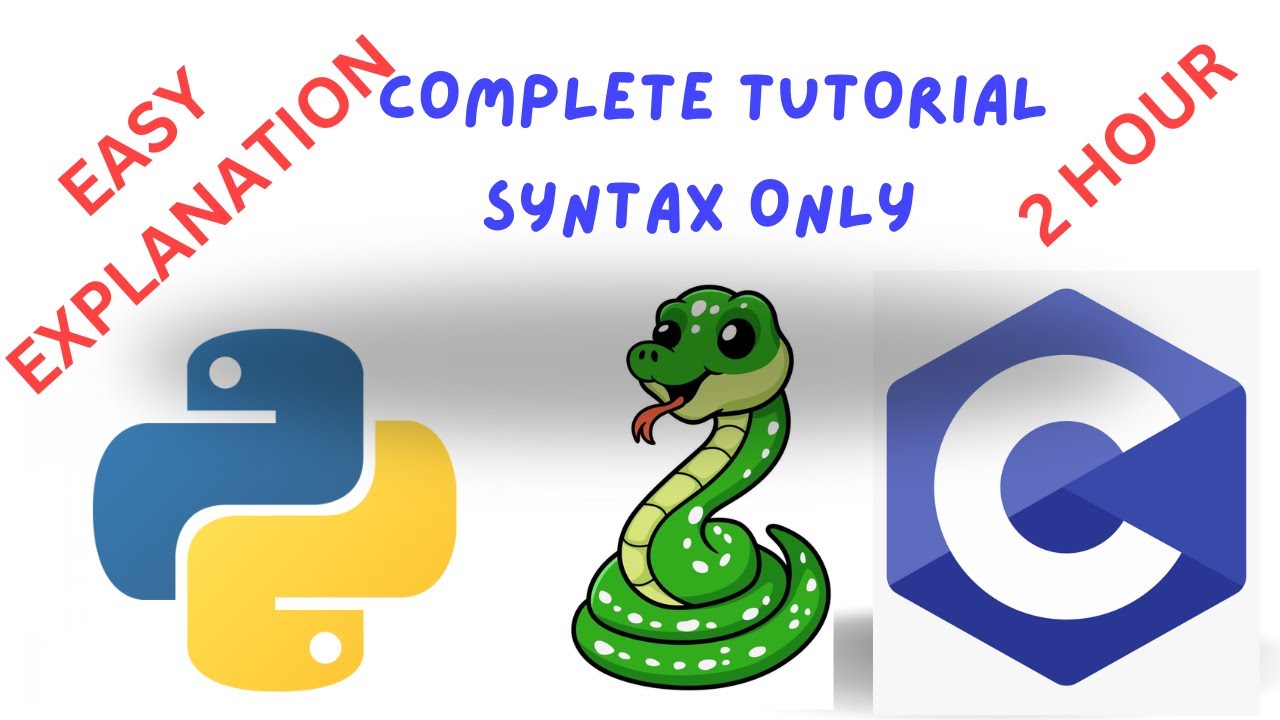 COMPLETE TUTORIAL C PROGRAMMING VS PYTHON PROGRAMMING