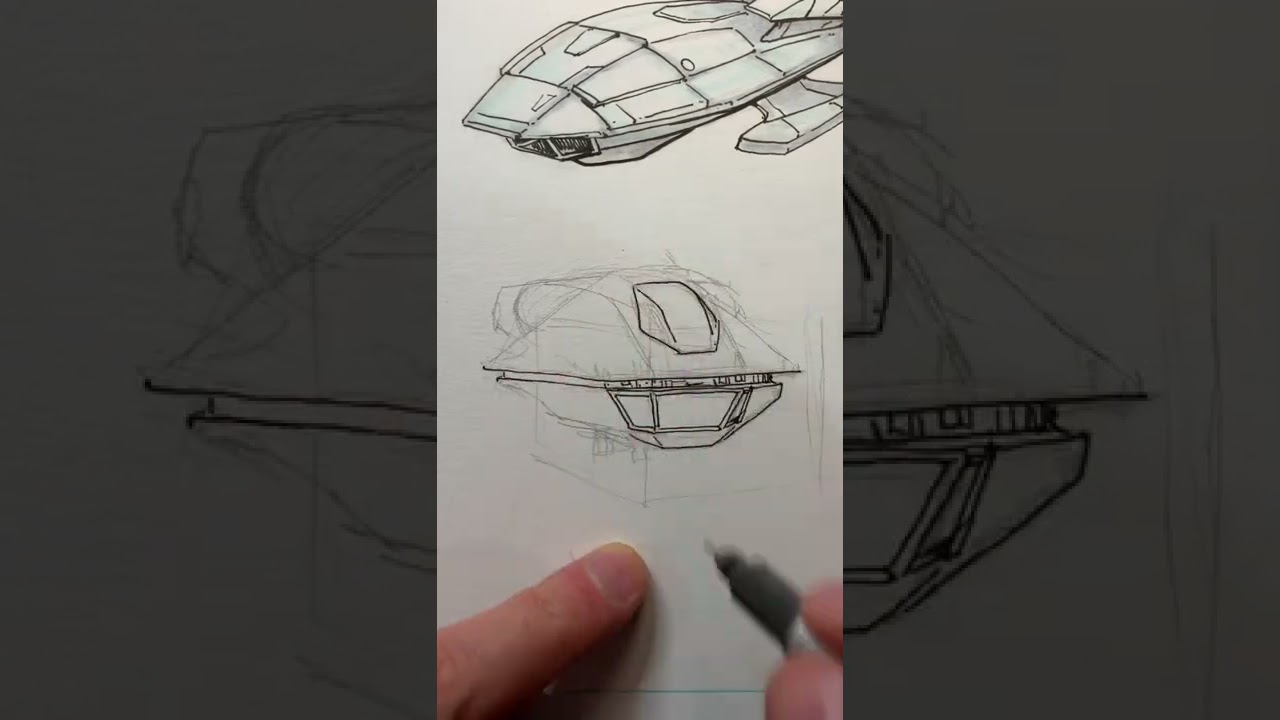 Draw #spaceships! #comicbook #conceptart #indiecomics #comicart #scifi #