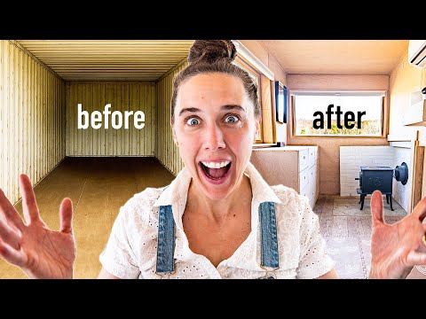 From Steel Box To Cozy Bedroom | DIY Shipping Container Transformation