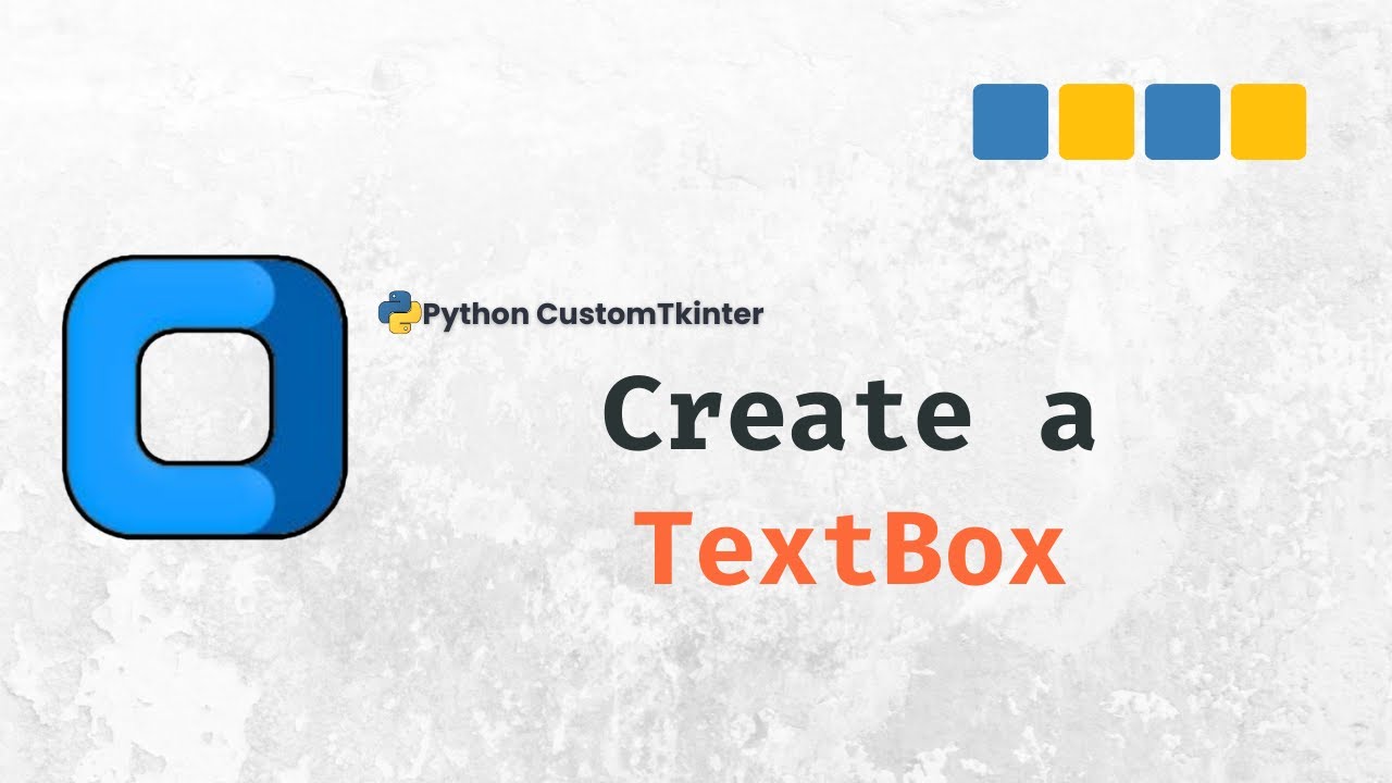 How to Create a TextBox in CustomTkinter (Python GUI Tutorial)