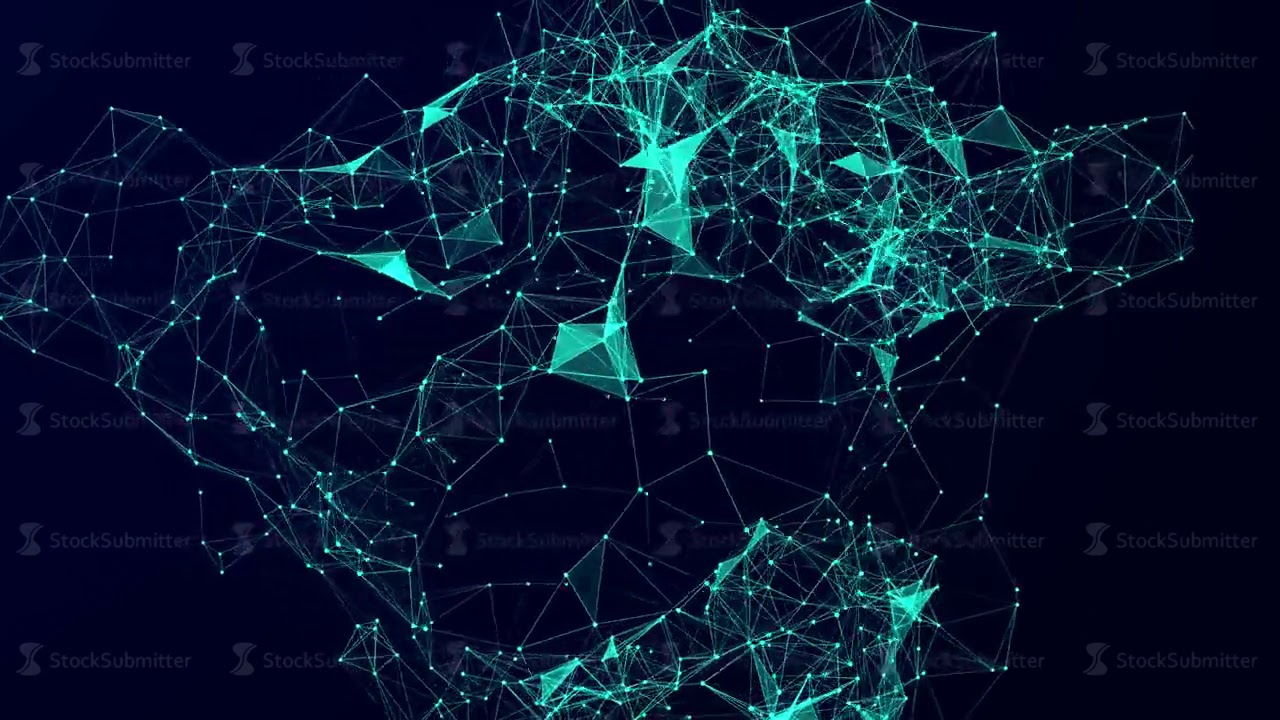 Futuristic network communication Blue sphere with glowing Technology Background #7 [no copy right]