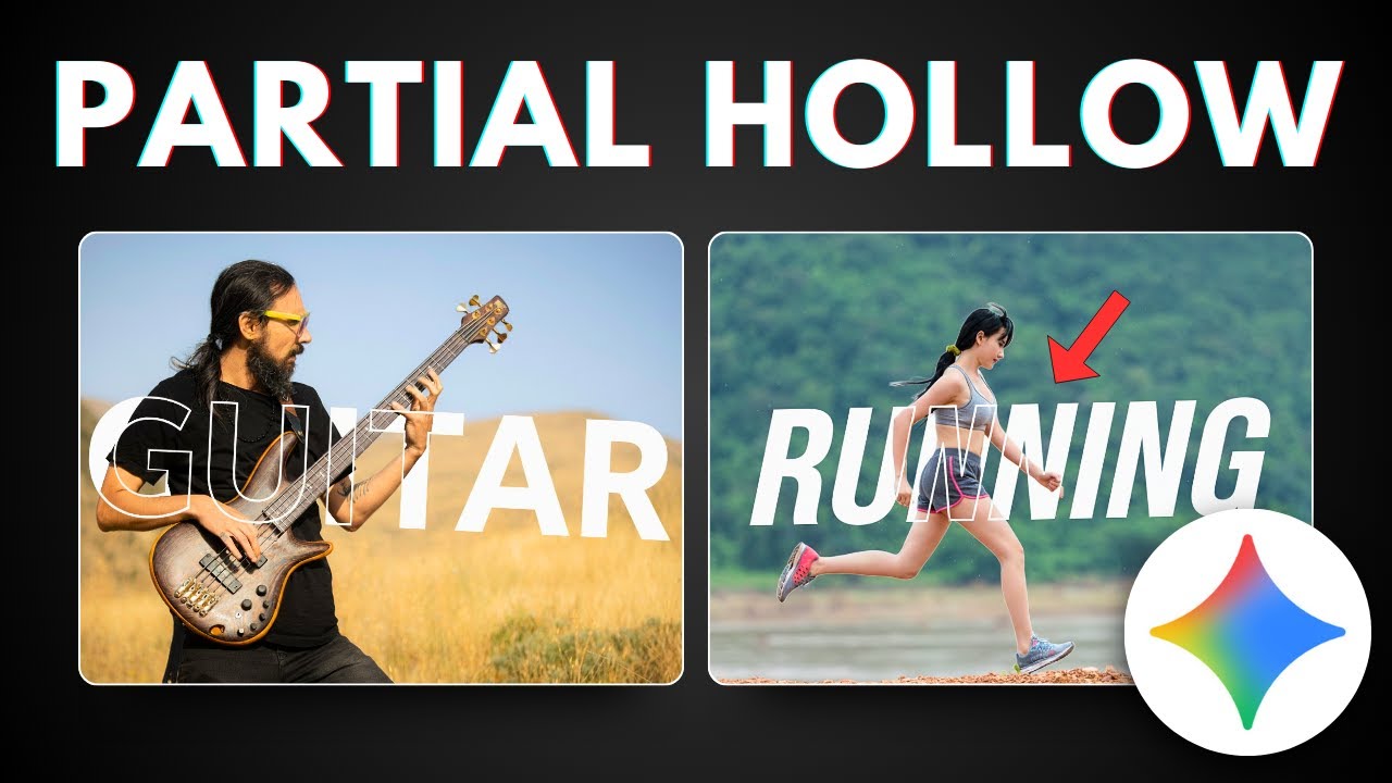 How to Create Transparent Outline Text Effect with Gemini AI - is it possible?