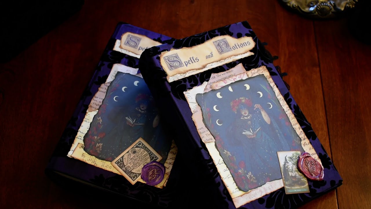 Purple Practical Magic spellbooks for sale soon, Etsy shop open, Channel name change coming soon