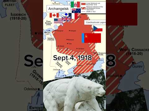 Sep 4 1918 5,000 soldiers of the Americans ( Polar Bear Expedition) invade Arkhangelsk, Russia