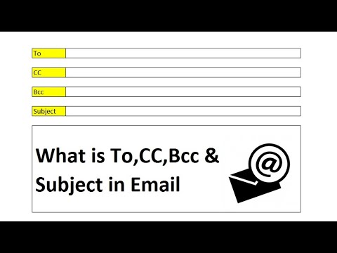 what is to cc bcc and subject in email | what is to cc bcc in email