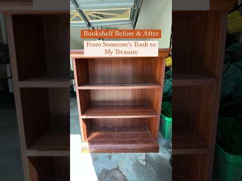 From Trash 🗑️ to Treasure | Upgrading an Abandoned Bookshelf | Stoop Find | DIY Furniture Upgrade