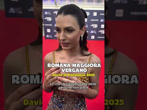 Romana Maggiora Vergano ai David 2025