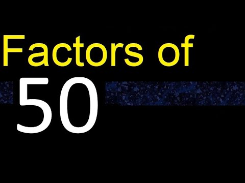 factors of 50 , how to find factors of an integer, dividers of . quick method trick fast