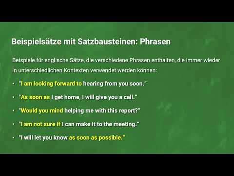 Die Macht der Satzbaustein-Methode: Fließend und natürlich Englisch sprechen!