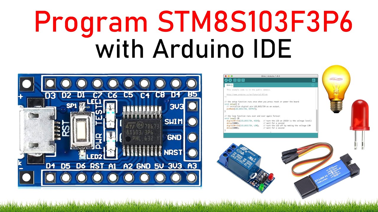 How to Use & Program STM8S103F3P6 STM8 Microcontroller Board with Arduino IDE | Beginner’s Guide