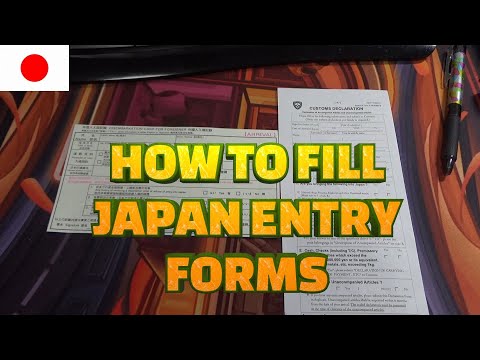 HOW TO FILL OUT ENTRY FORMS TO JAPAN #japan #japanentry #lifeinjapan #howto #japancustomsimmigration