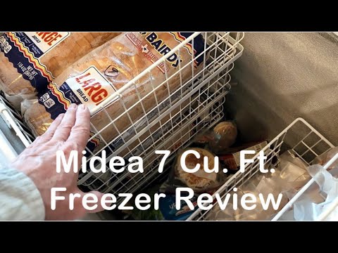 Midea 7.0 Cu. Ft. Chest Freezer Review And Solar Generator Backup - Delta 1300 and Delta Pro