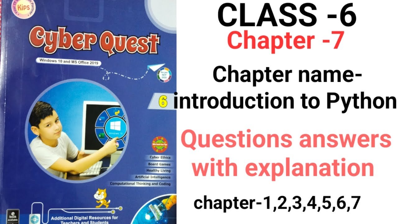 CLASS 6 chapter 7 | introduction to Python | Questions answer with explanation | explain in Hindi