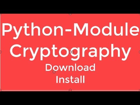 how to install #CRYPTOGRAPHY #MODULE in #python || download || Install
