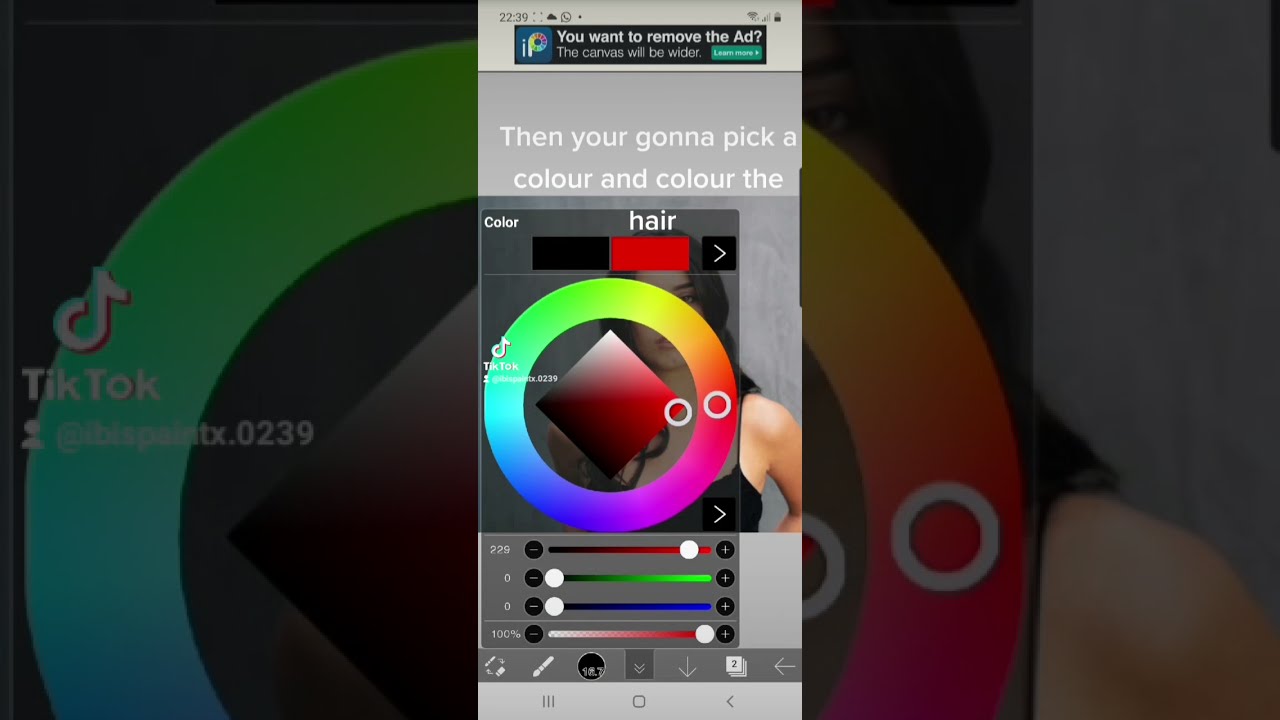 How to change hair colour using IbisPaint X!