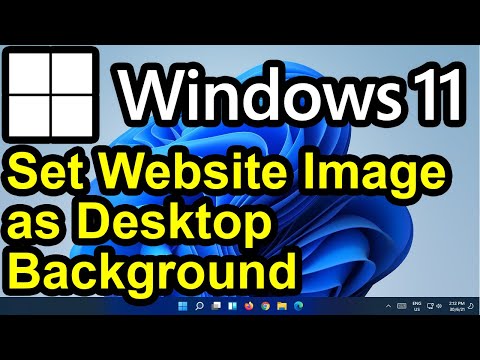 ✔️ Windows 11 - Use Picture from Internet as Desktop Background - Save Website Image to Computer
