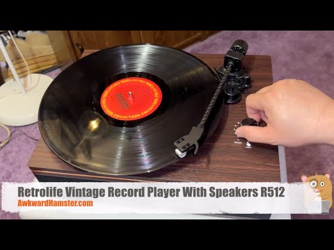 Retrolife Vintage Record Player With Speakers R512