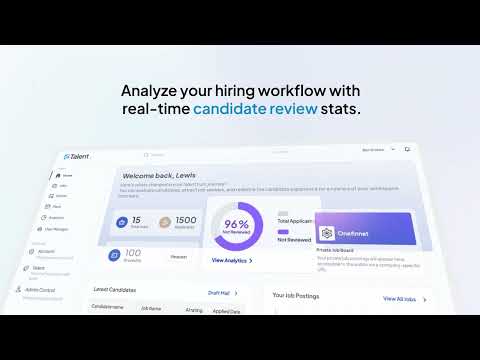 Introducing Onefinnet Talent - AI Powered Recruiting Platform