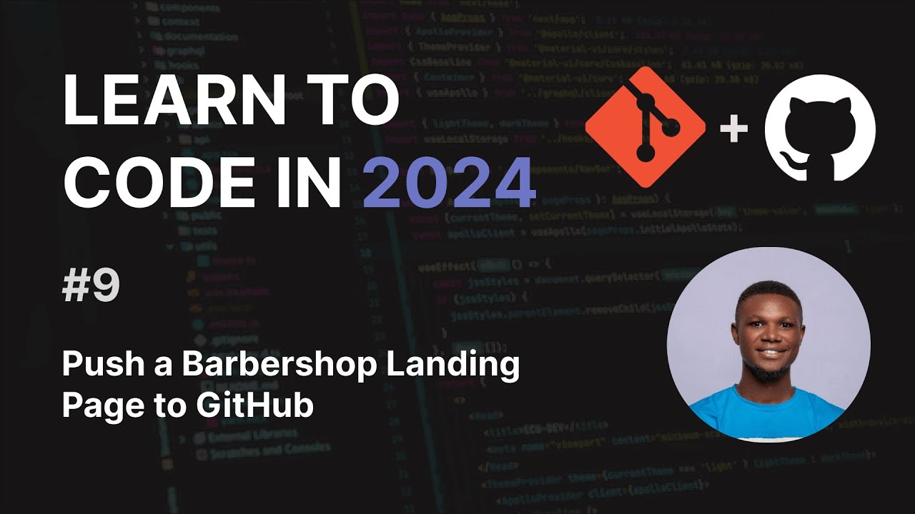 Git & GitHub for Beginners - Push your first website to GitHub (Barbershop Landing Page)