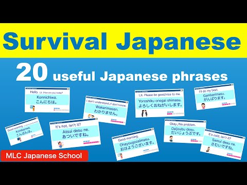 Survival Japanese - Let's learn Japanese. MLC Japanese School