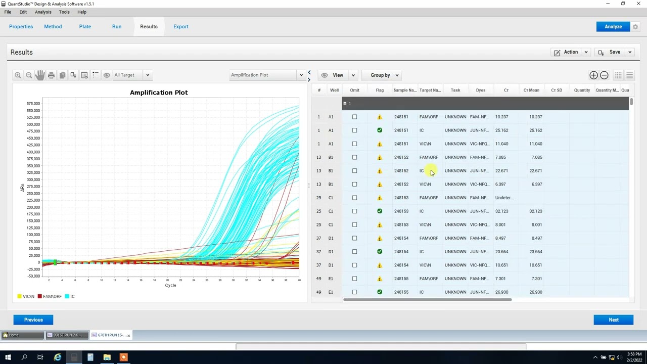 HOW TO READ & SAVE A RUN IN QUANT STUDIO 5