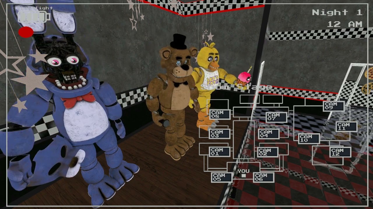 SFM Fnaf Camera Overlay Test