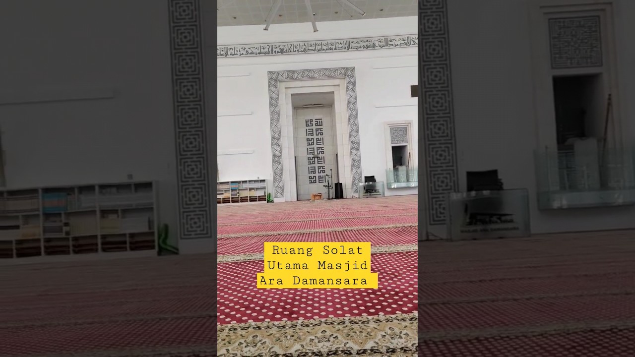 Ruang Solat Utama Masjid Ara Damansara #travel #jomkemasjid #jelajahmasjid