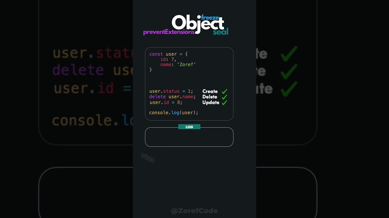 Object Immutability ft. seal, freeze, preventExtensions