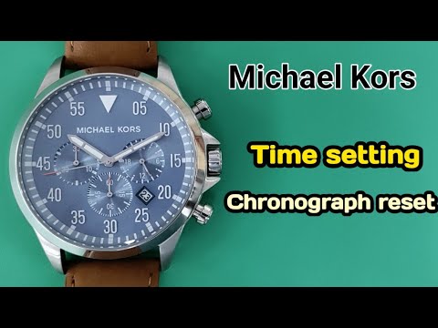 How To Set Time On Michael Kors | Chronograph Reset | TrendWatchLab