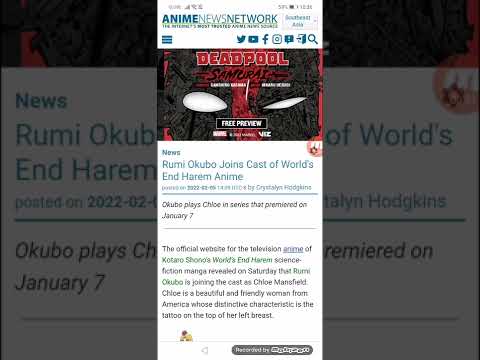 Rumi Okubo Joins Cast of World's End Harem Anime