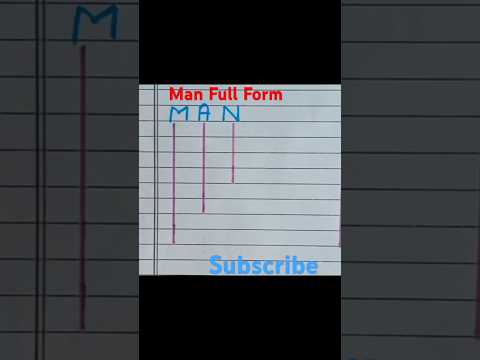 Man Full Form | Full Form Of Man | Man | Man Ki Full Form Kya Hota Hai | #man