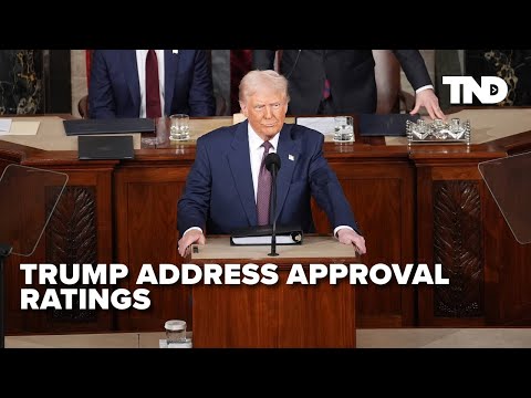 Approval ratings for President Donald Trump's address to Congress remain high
