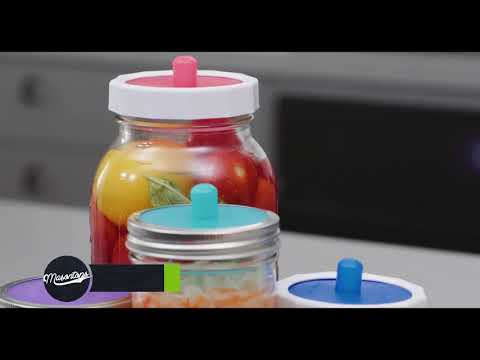 How to Ferment Probiotic Vegetables with Pickle Pipe Automatic Airlocks by Masontops - Video