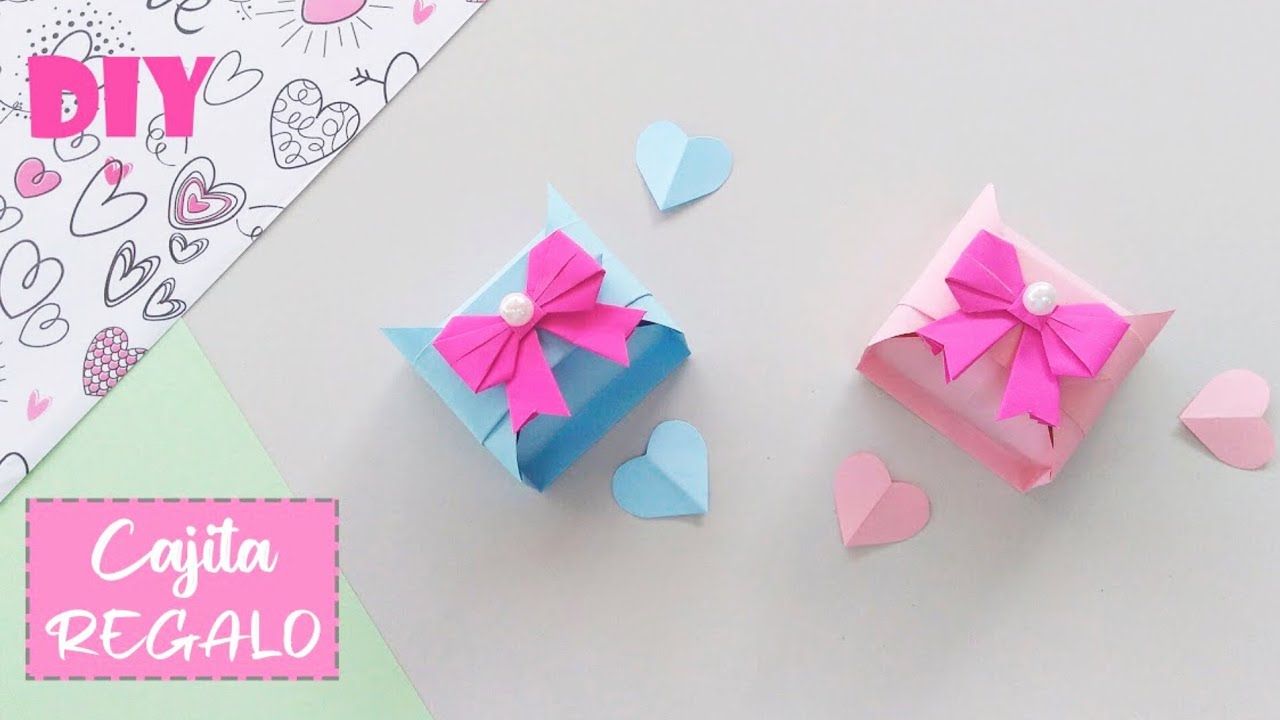 DIY 💗 - Como hacer una CAJITA / Cajita de origami /  Paper GIFT BOX / Lindas 🥰
