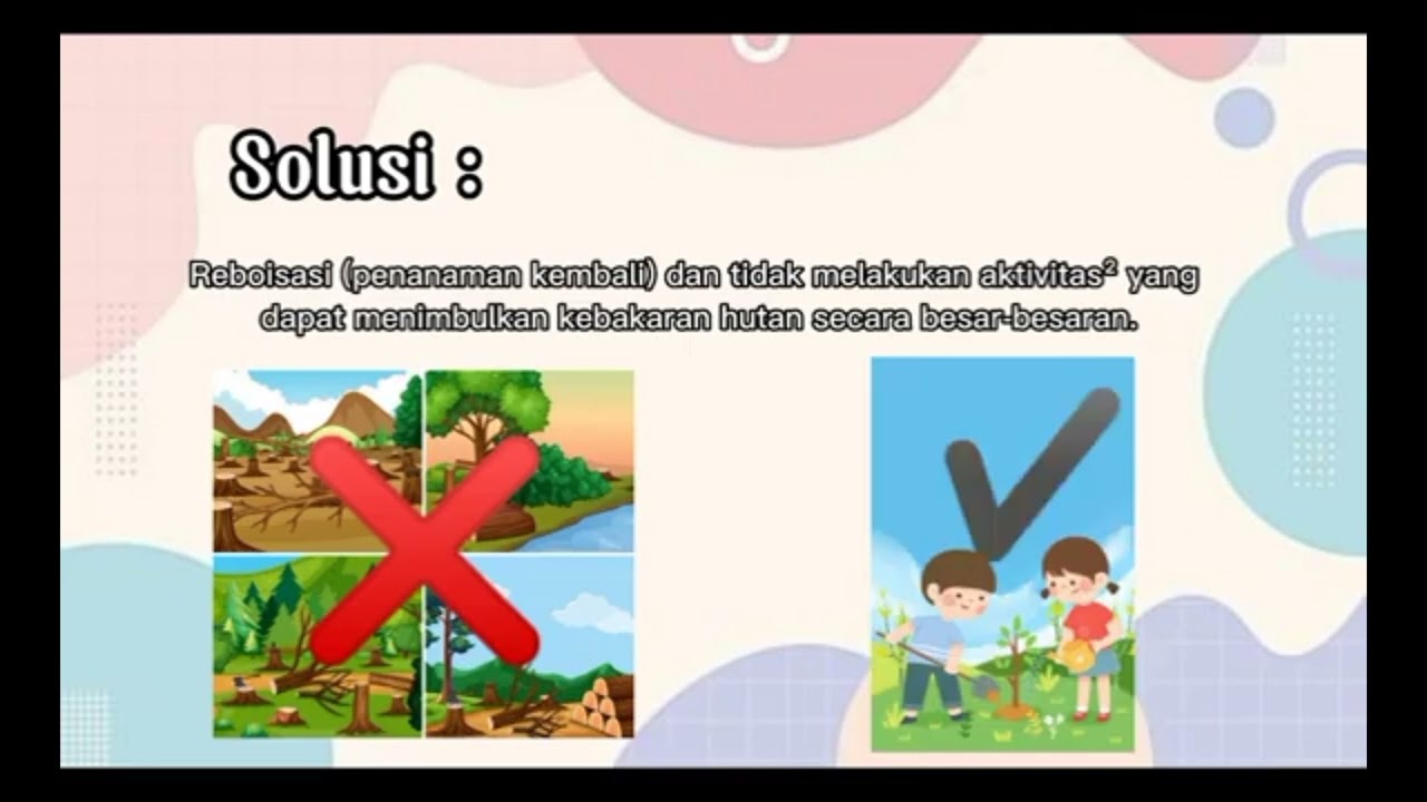 POSTER EKOSISTEM HUTAN MENGGUNAKAN GAMBAR DAN TEKS DI KELAS INKLUSIF 