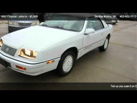 1992 Chrysler Lebaron GTC - for sale in Hastings, NE 68901