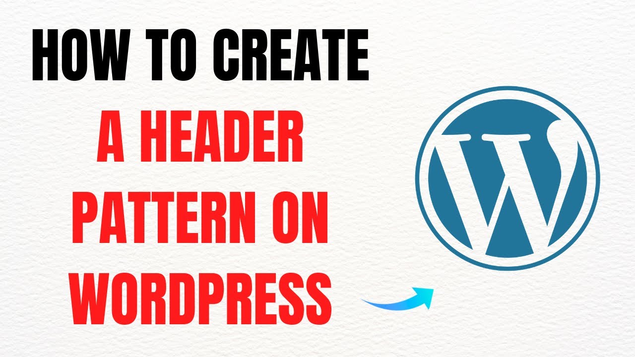How to Create a Header Pattern in WordPress – Full Guide