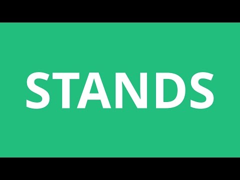 How To Pronounce Stands - Pronunciation Academy