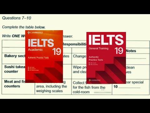 CAMBRIDGE 19 - TEST 4 || ACADEMIC & GENERAL LISTENING PRACTICE TEST