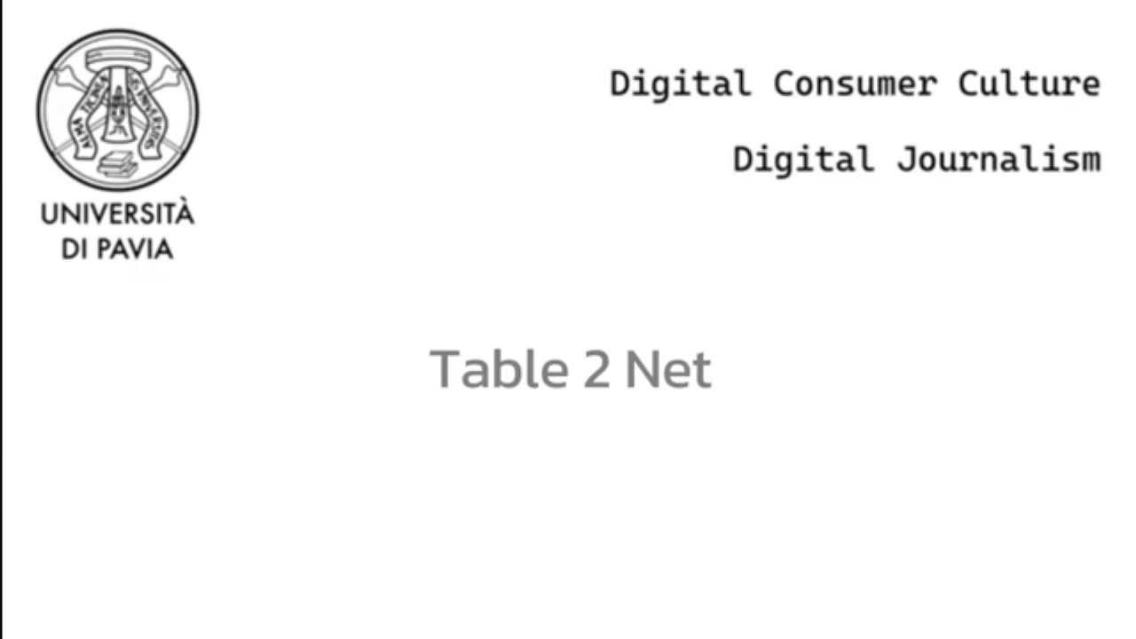 Tutorial Table 2 Net
