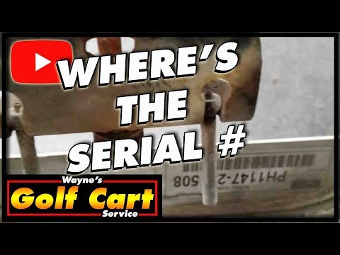 Locating The Serial Number On A Club Car Precedent