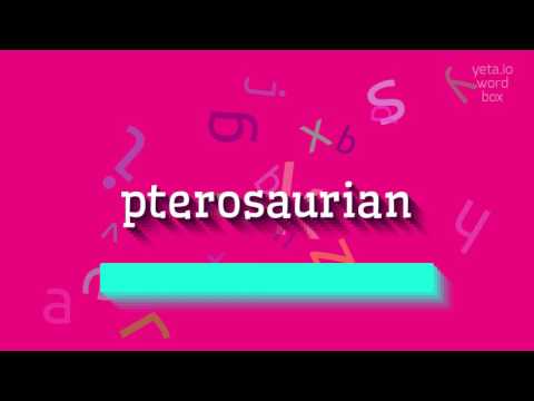 HOW TO PRONOUNCE PTEROSAURIAN? #pterosaurian
