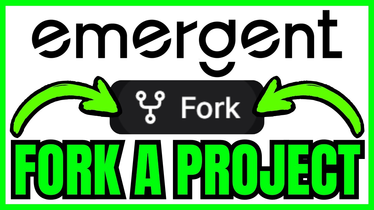 How To FORK A PROJECT In Emergent AI (QUICK & EASY) 2026