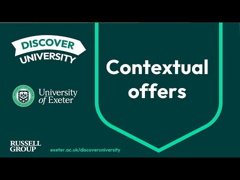 What is a Contextual Offer? | University of Exeter