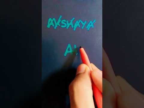 Akshaya name logo comment ur name and subscribe🥰🤙 #shorts #logo
