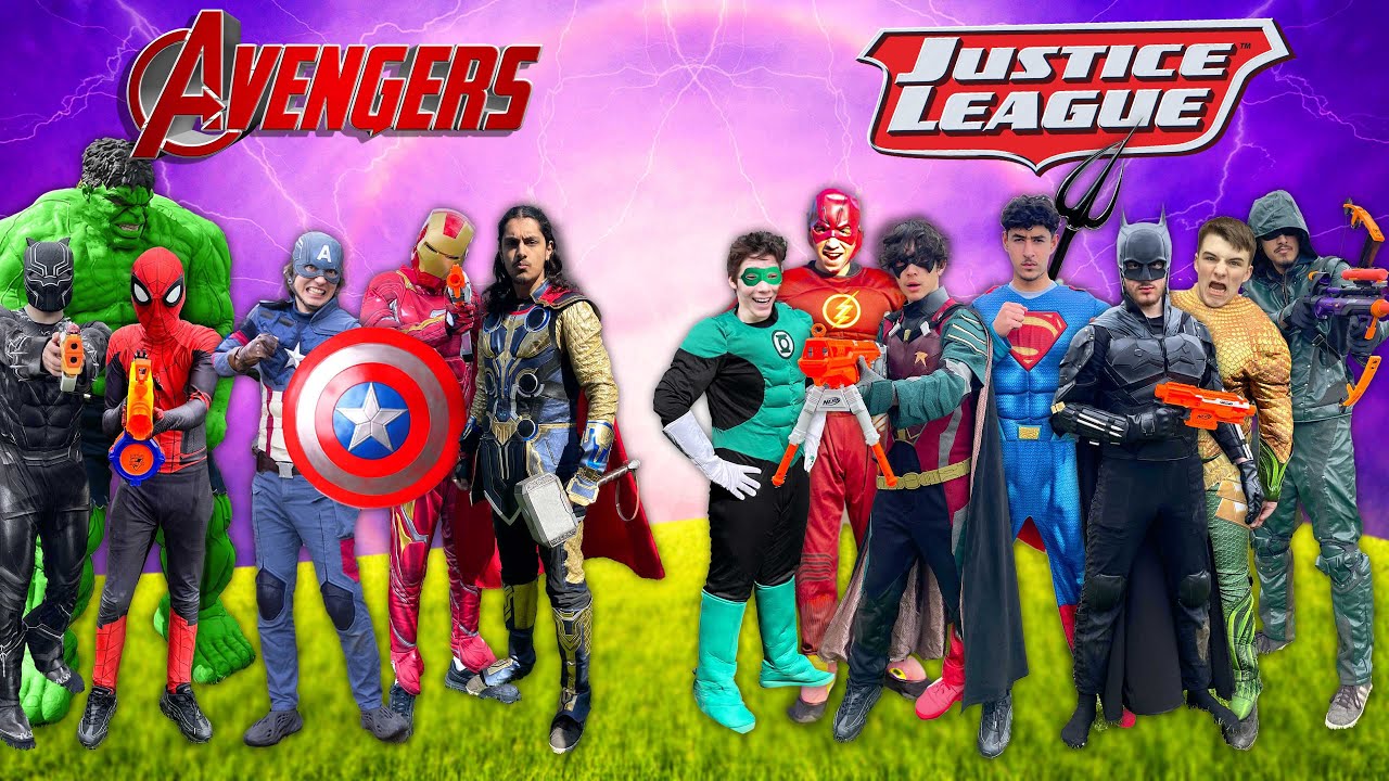 Avengers VS Justice League - Nerf Battle!
