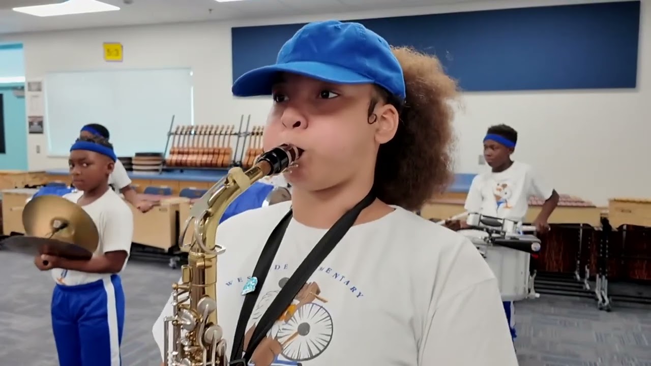 Volusia County Schools: Westside Elementary Marching Band Performs at University of Florida