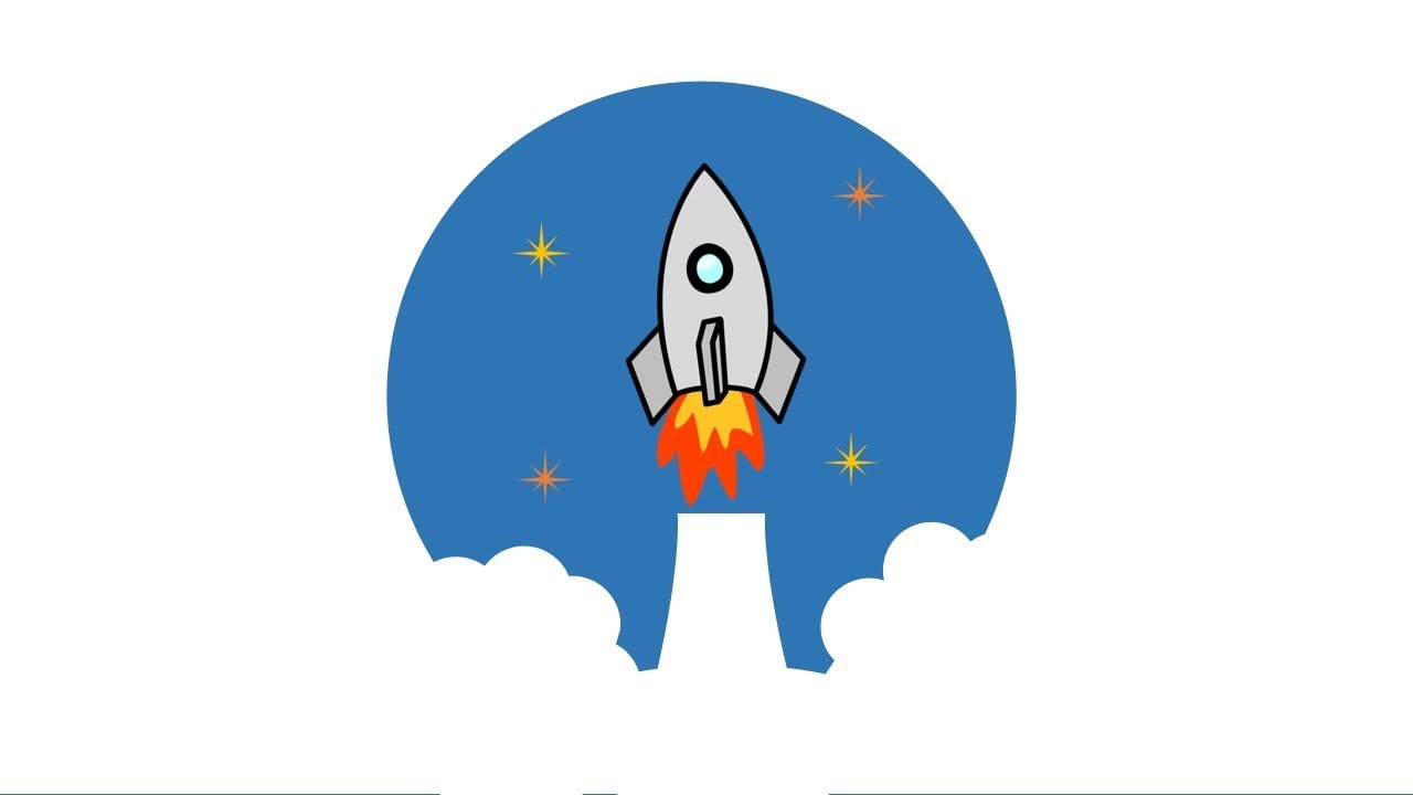 Powerpoint Animation tutorial on Motion Graphic Rocket||Powerpoint tutorial