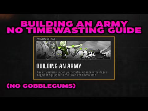 "Building An Army" Challenge Guide - No Timewasting
