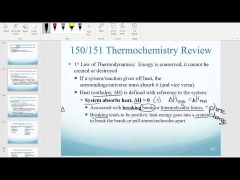 Enthalpy Review; Predicting enthalpy signs of reactions